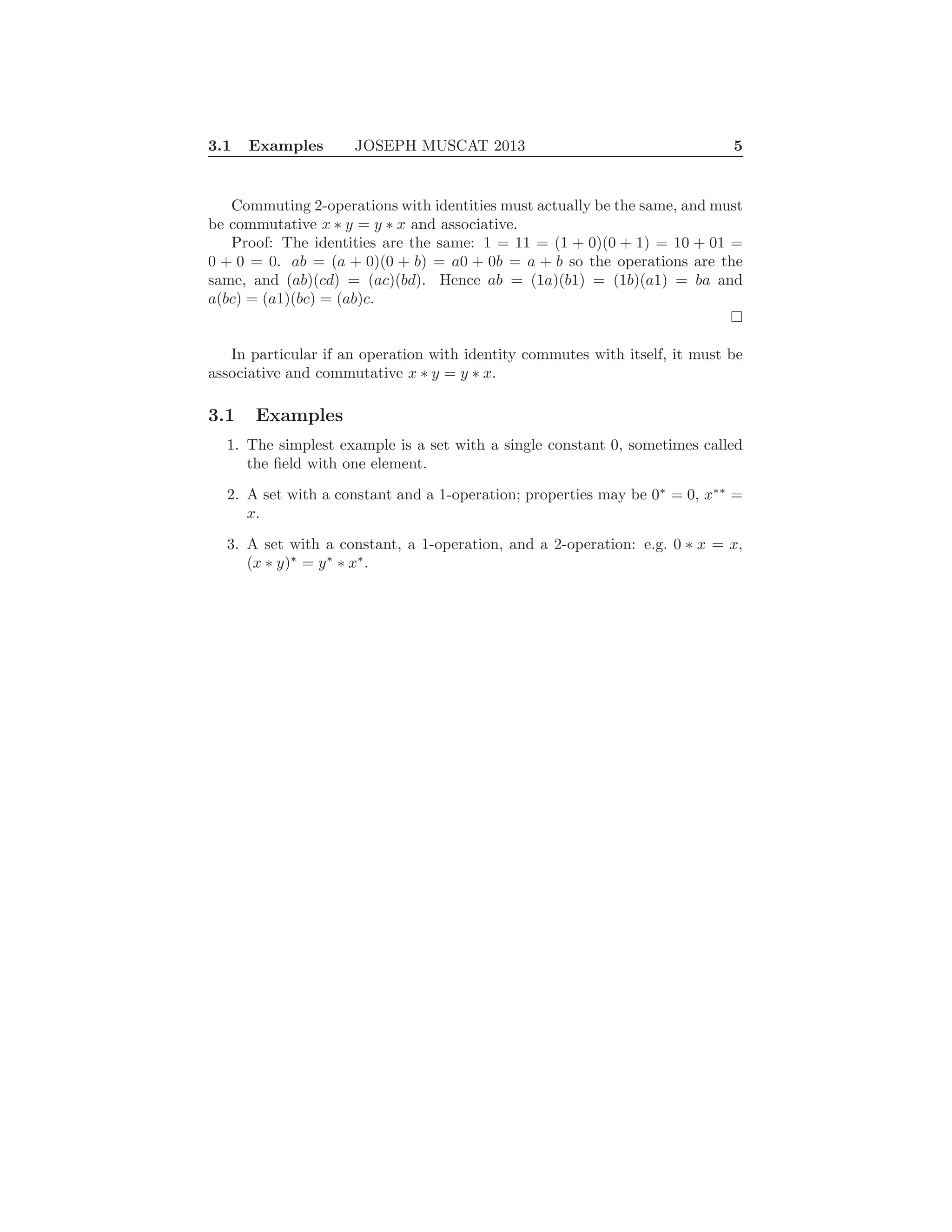 Universal algebra (1) | PDF