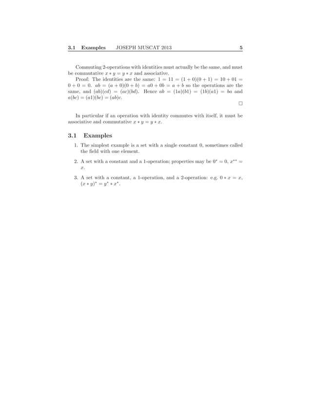 Universal algebra (1) | PDF