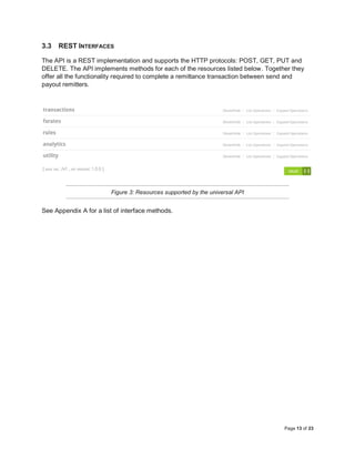 Universal api dataexchangestandards_remittanceindustry | PDF