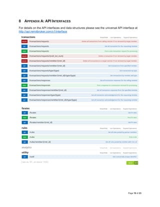 Universal api dataexchangestandards_remittanceindustry | PDF