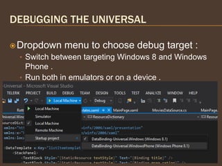 Universal Apps for windows 8.1 | PPT | Free Download
