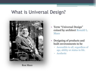 Universal architectural design | PPTX