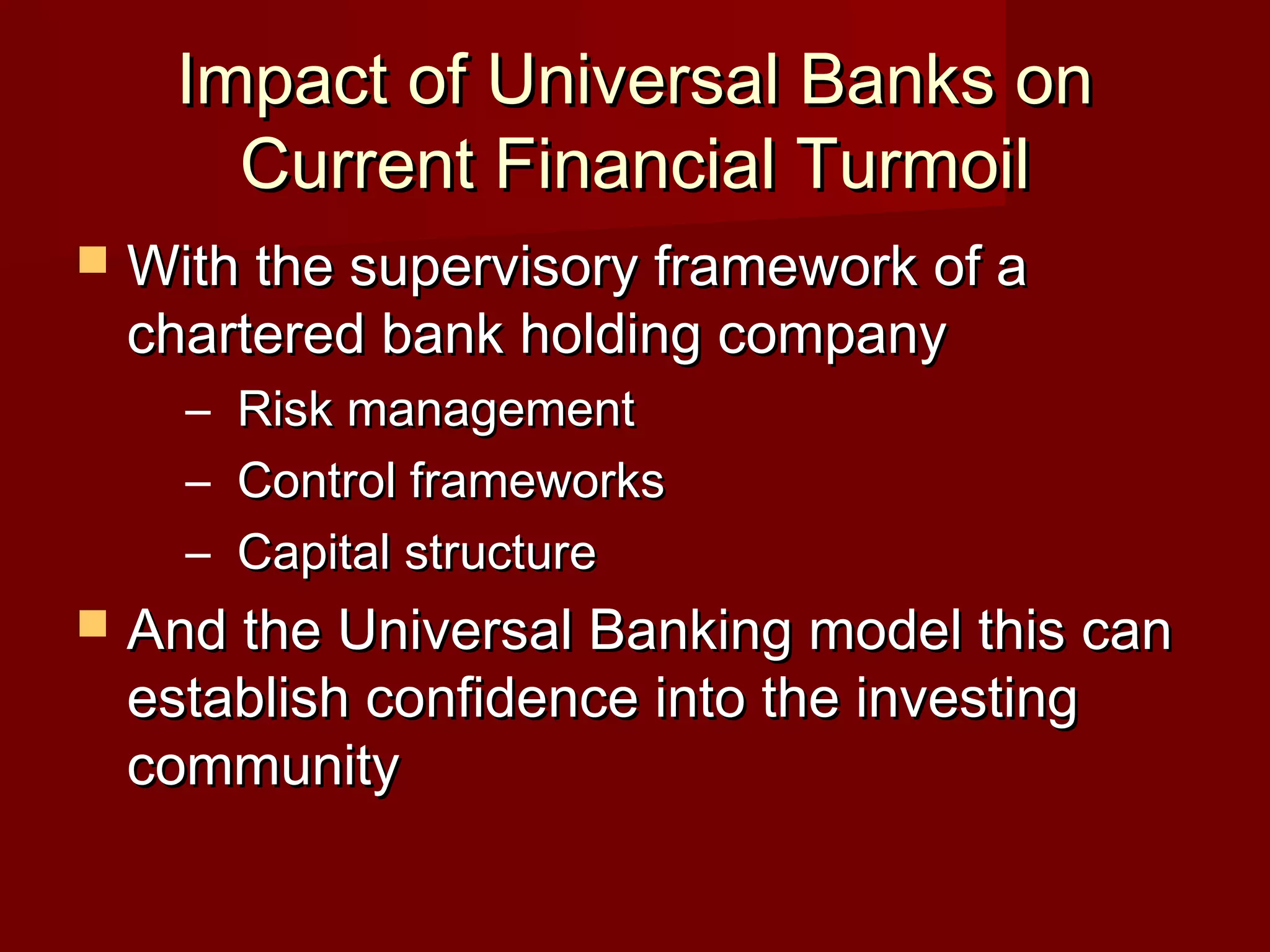 Universal banking | PPT