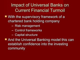 Universal banking | PPT