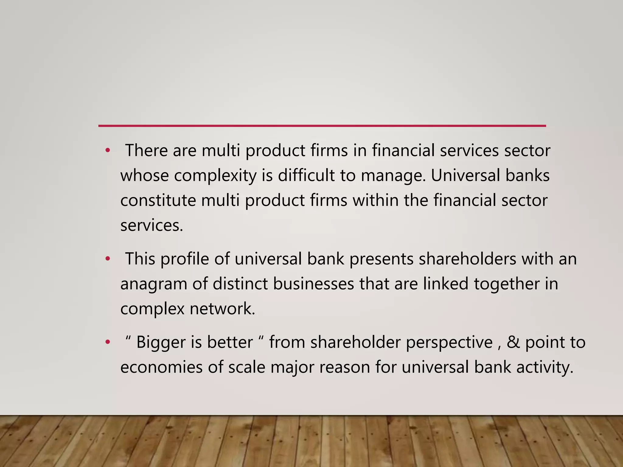 Universal banking | PPTX