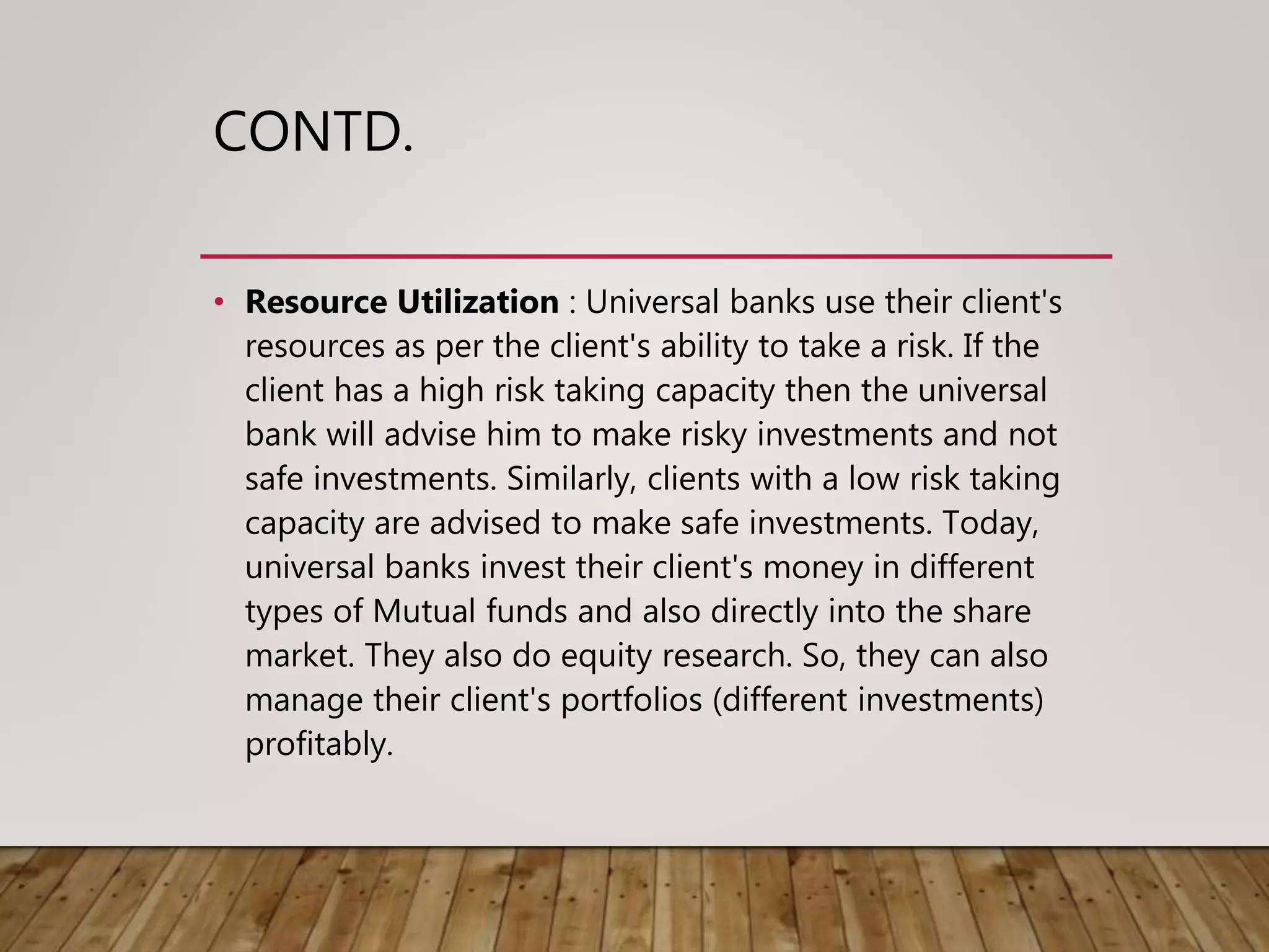 Universal banking | PPTX