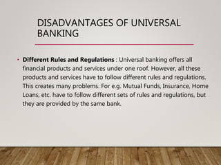Universal banking | PPTX