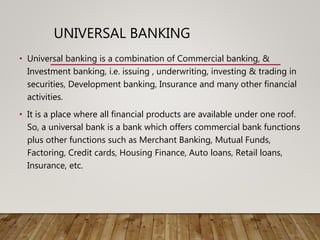 Universal banking | PPTX