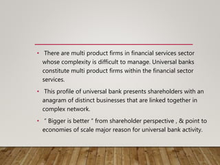 Universal banking | PPTX