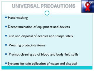 Universal bi osafety precautions | PPT