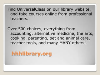 UniversalClass | PPTX