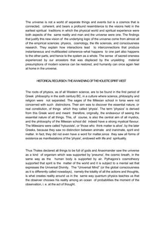 UNIVERSAL CONSCIOUSNESS - ALEXIS KARPOUZOS | PDF