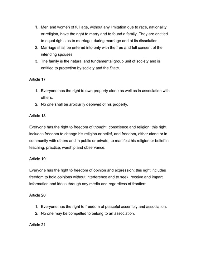 Universal declaration of human rights | PDF