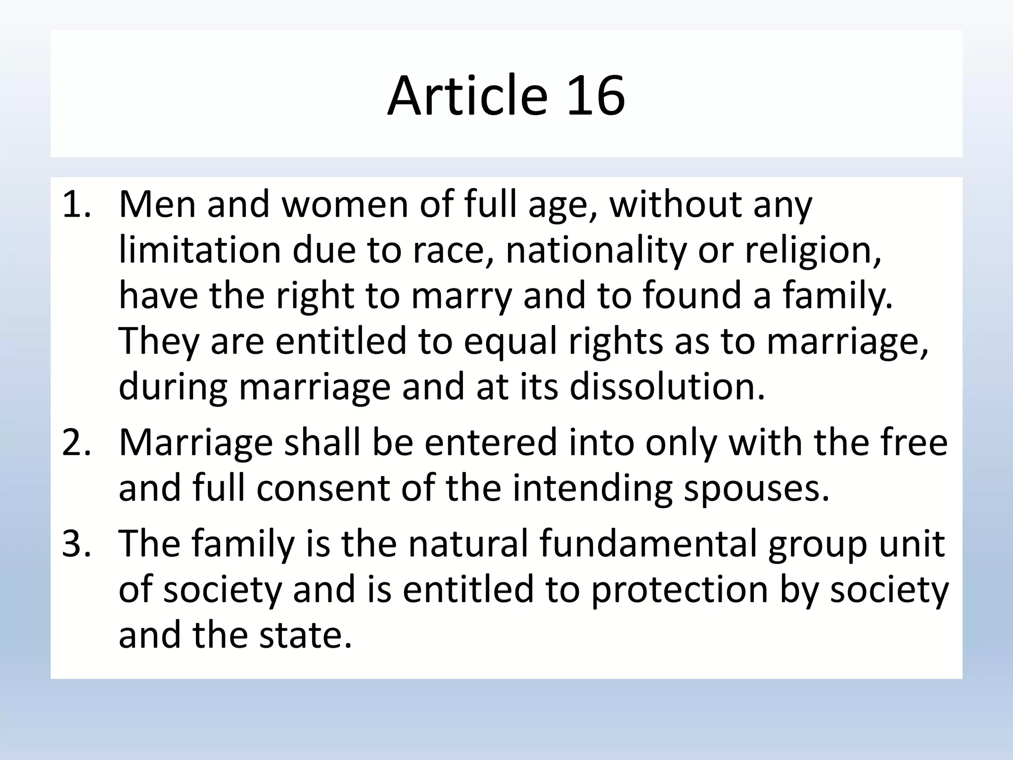 Universal declaration of human rights | PPTX