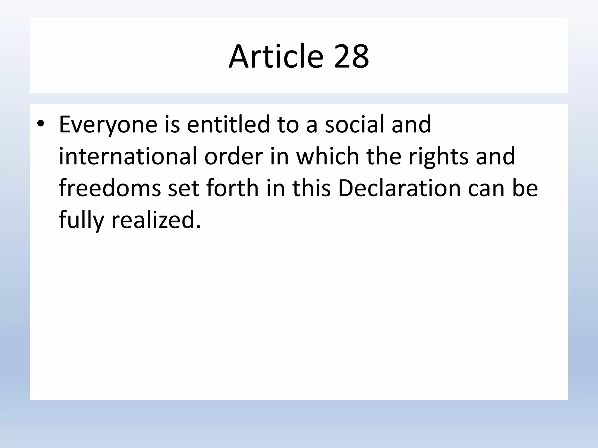 Universal declaration of human rights | PPTX
