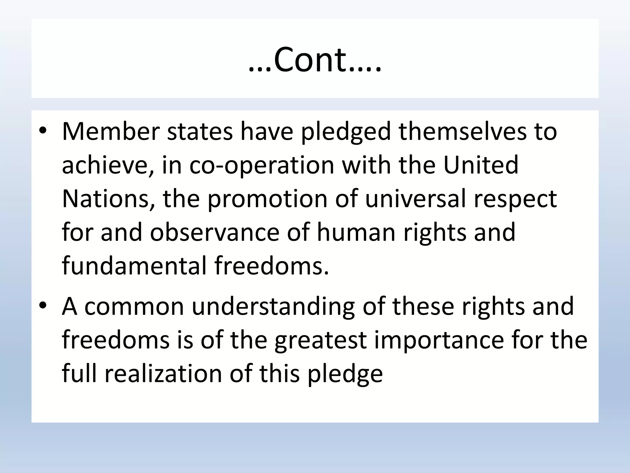 Universal declaration of human rights | PPTX