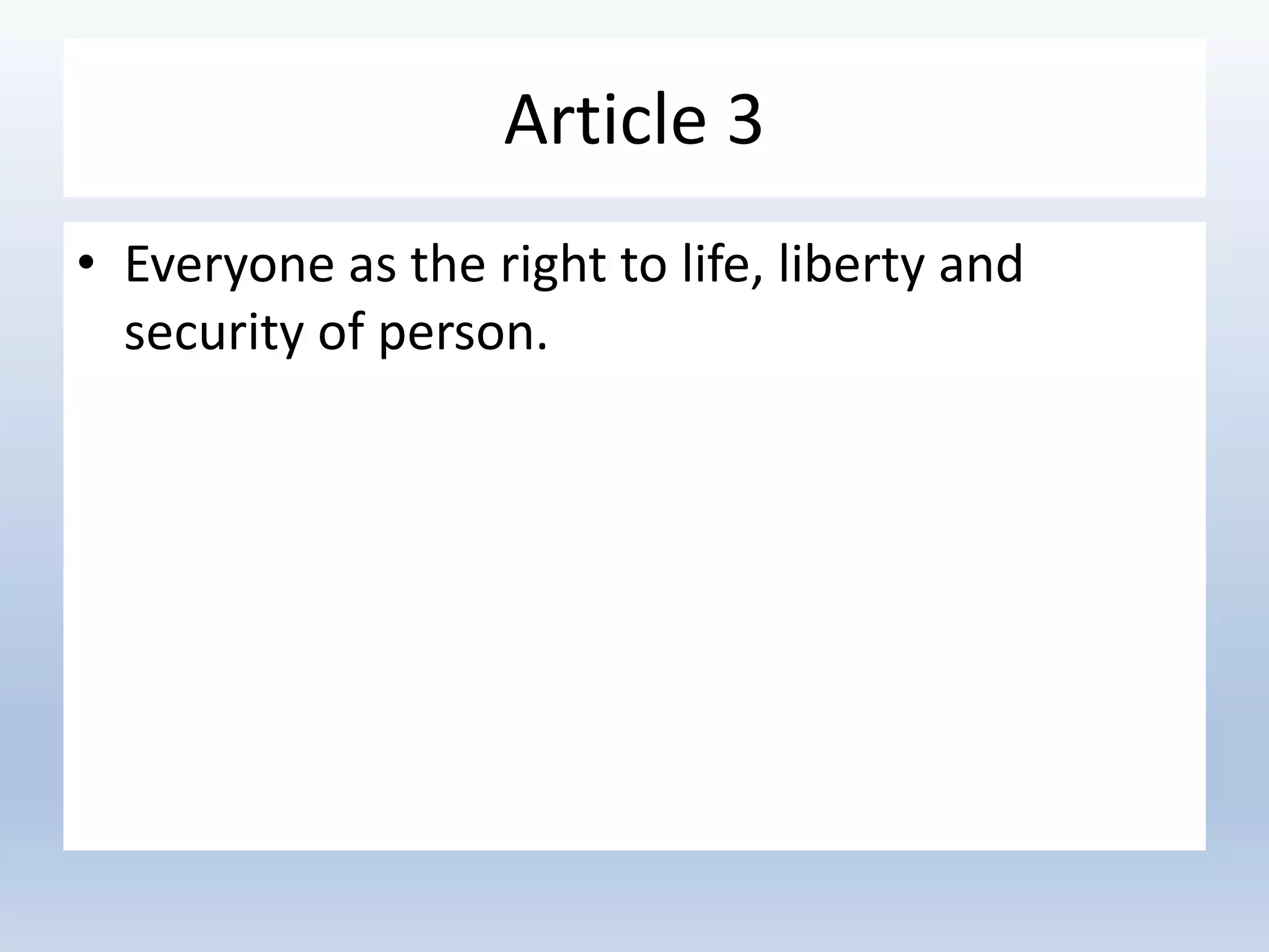 Universal declaration of human rights | PPTX