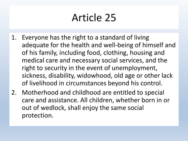 Universal declaration of human rights | PPTX