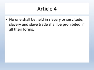 Universal declaration of human rights | PPTX