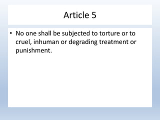Universal declaration of human rights | PPTX