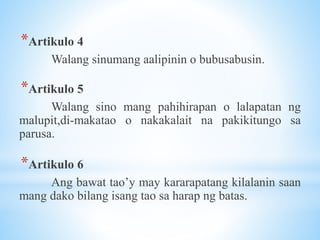 Universal Declaration of Human Rights | PPTX