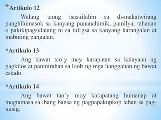 Universal Declaration of Human Rights | PPTX