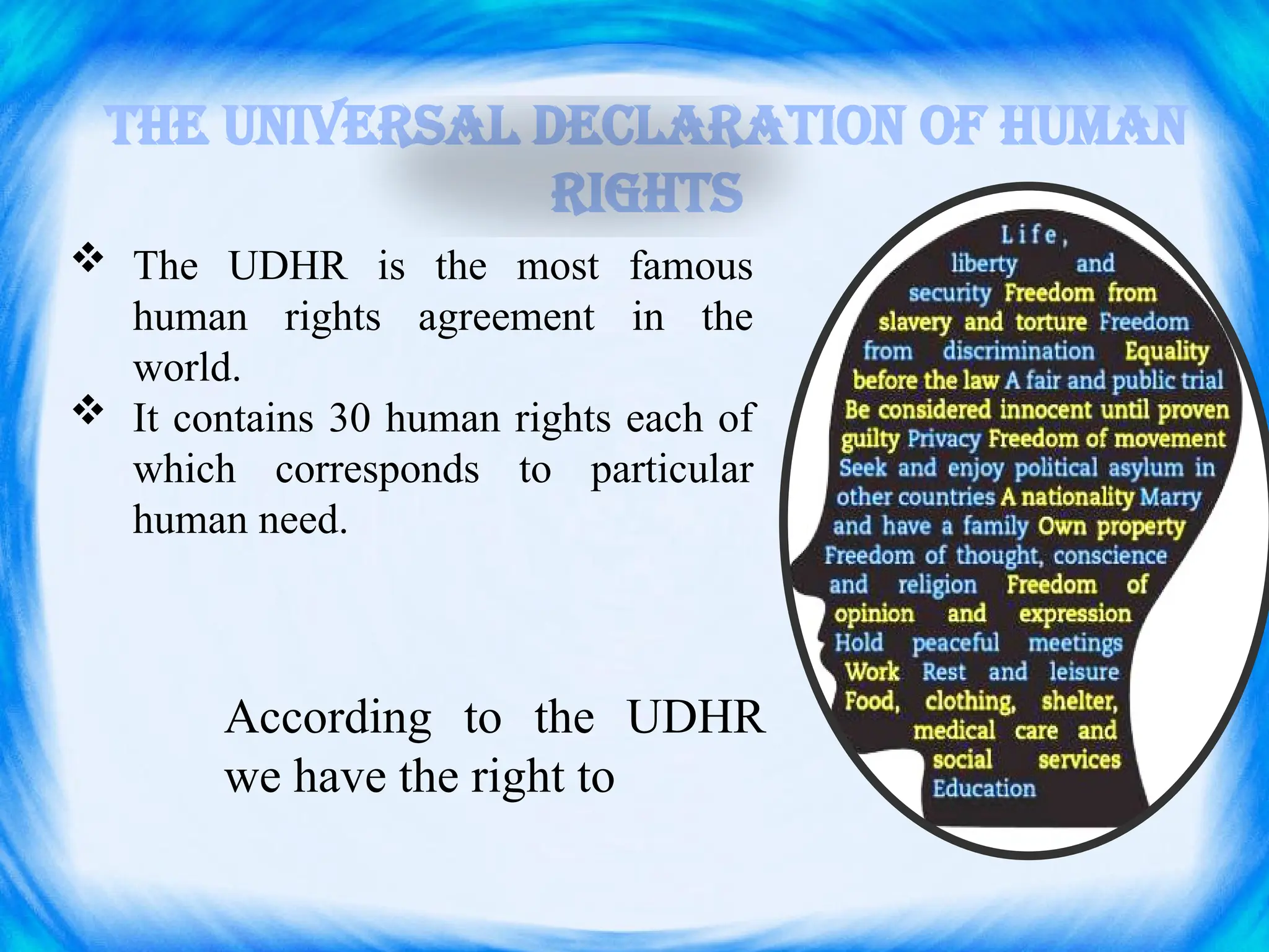 UNIVERSAL DECLARATION OF HUMAN RIGHTS | PPTX