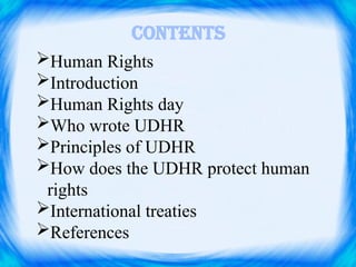 UNIVERSAL DECLARATION OF HUMAN RIGHTS | PPTX