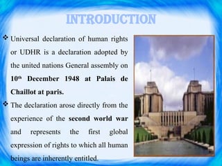 UNIVERSAL DECLARATION OF HUMAN RIGHTS | PPTX