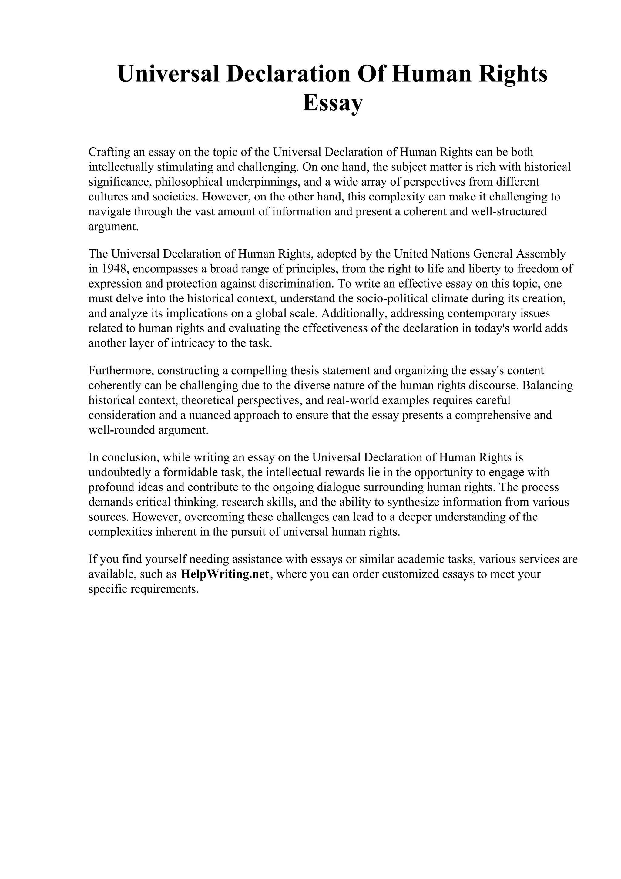 Universal Declaration Of Human Rights Essay.pdf