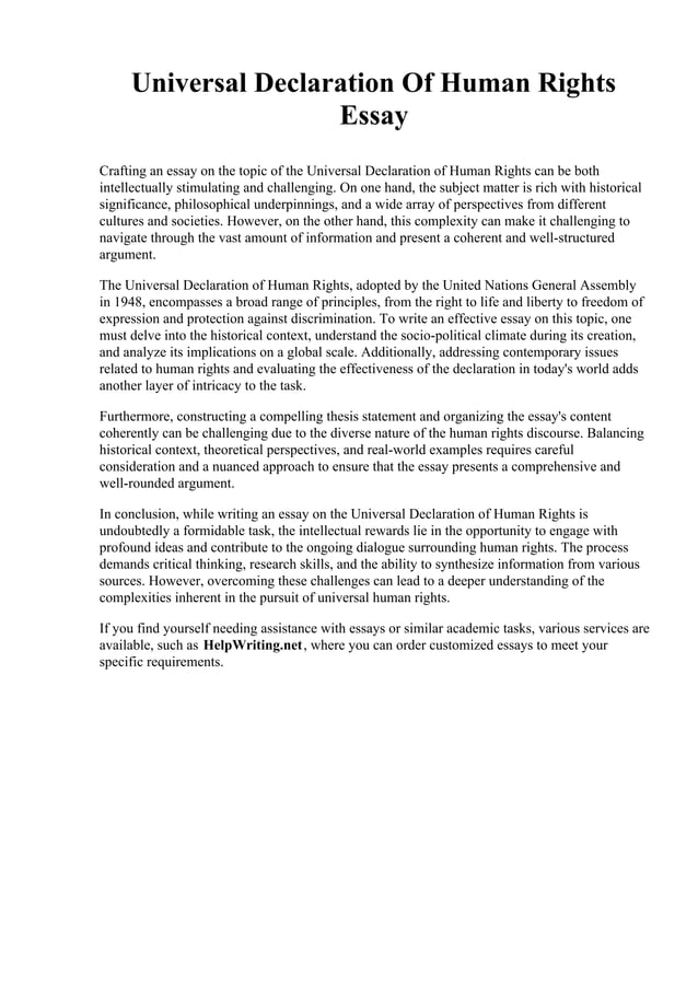 Universal Declaration Of Human Rights Essay.pdf