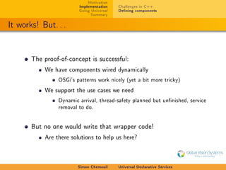 Universal Declarative Services - Simon Chemouil | PPT