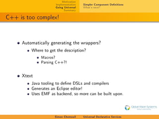 Universal Declarative Services - Simon Chemouil | PPT