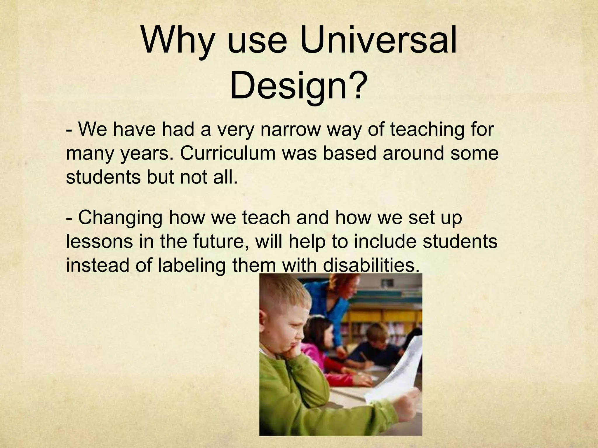 Universal design | PPTX