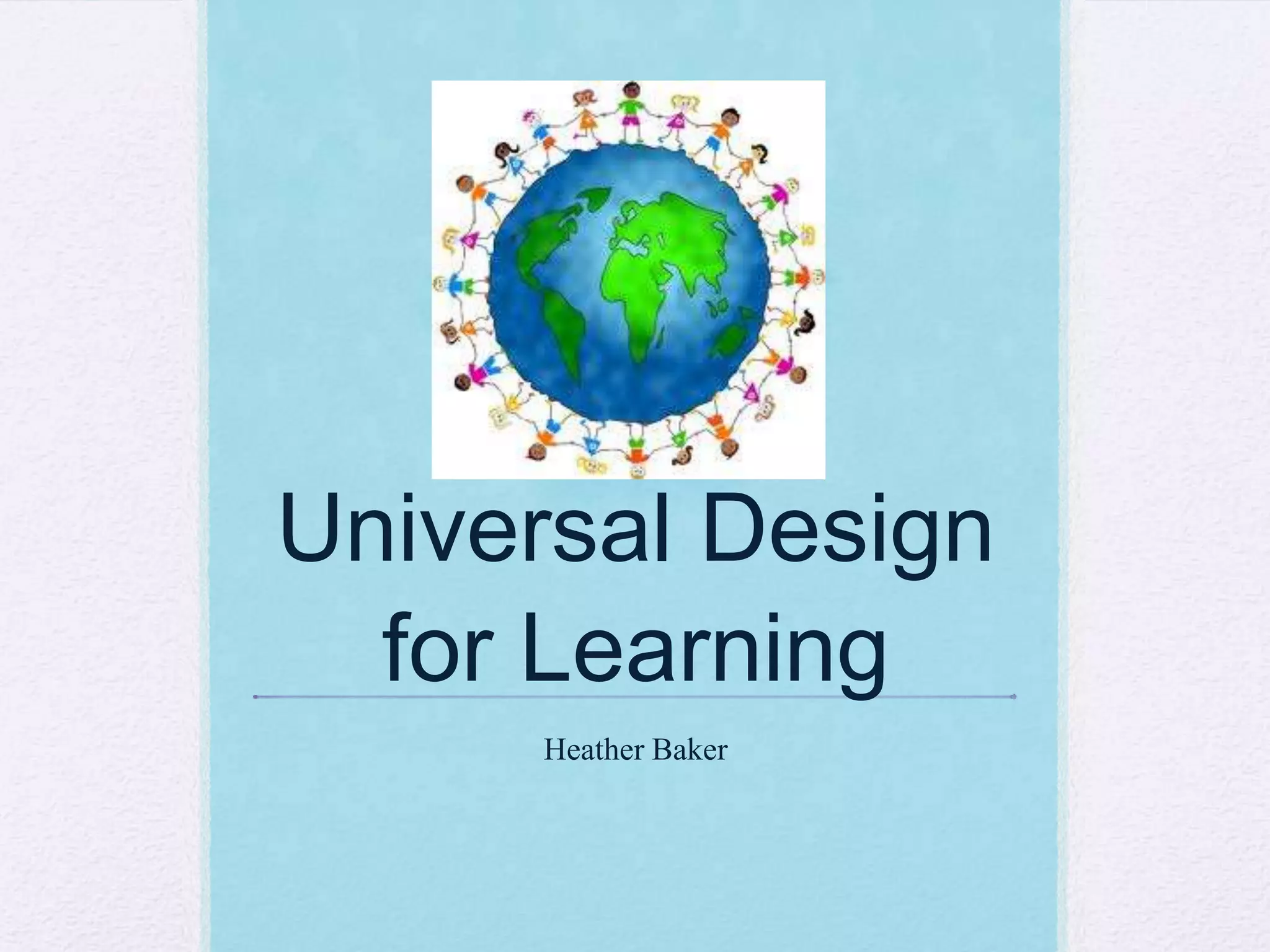 Universal Design for Learning | PPT
