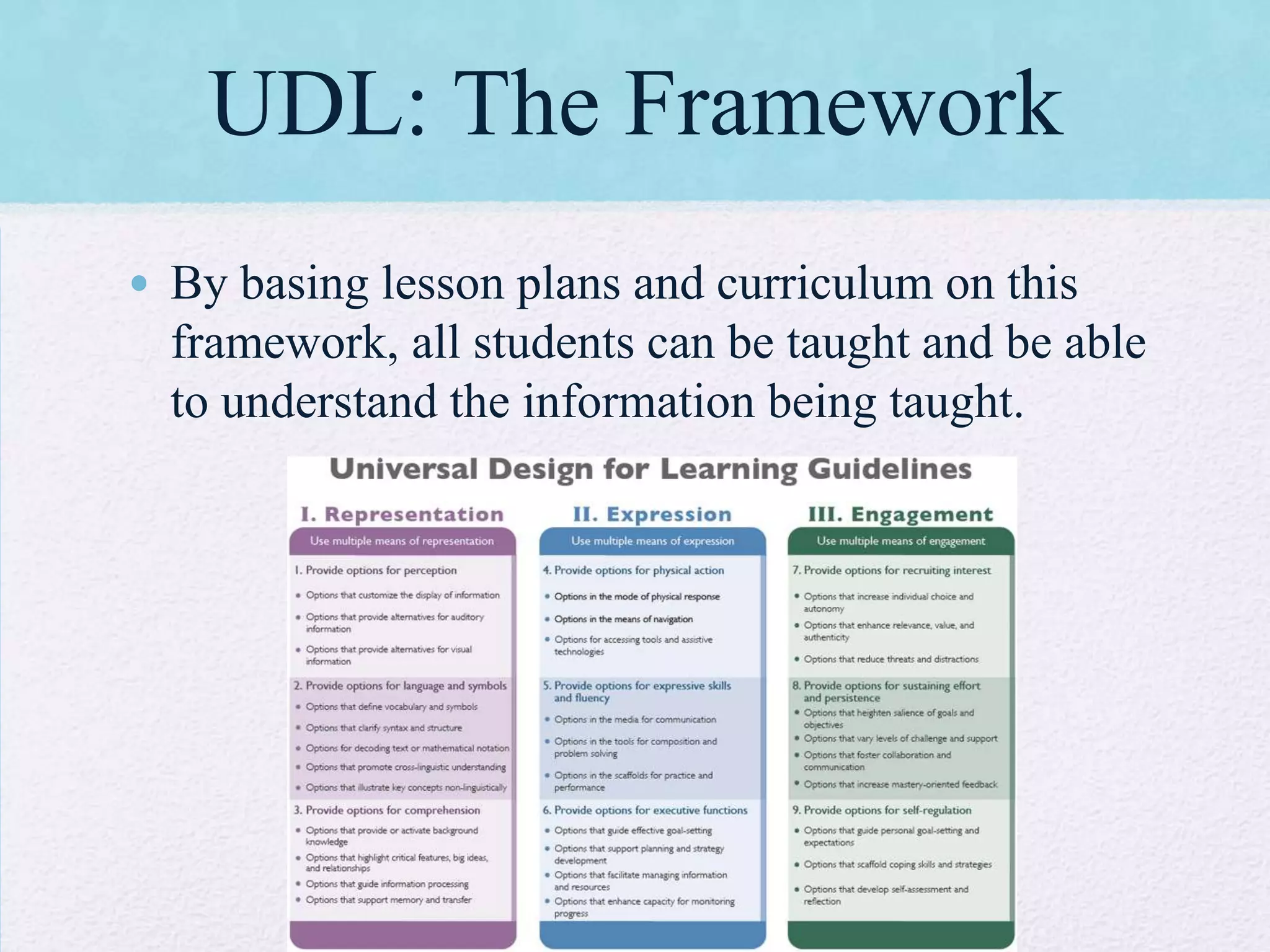 Universal Design for Learning | PPT