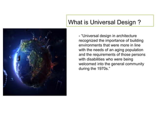 Universal design | PPTX