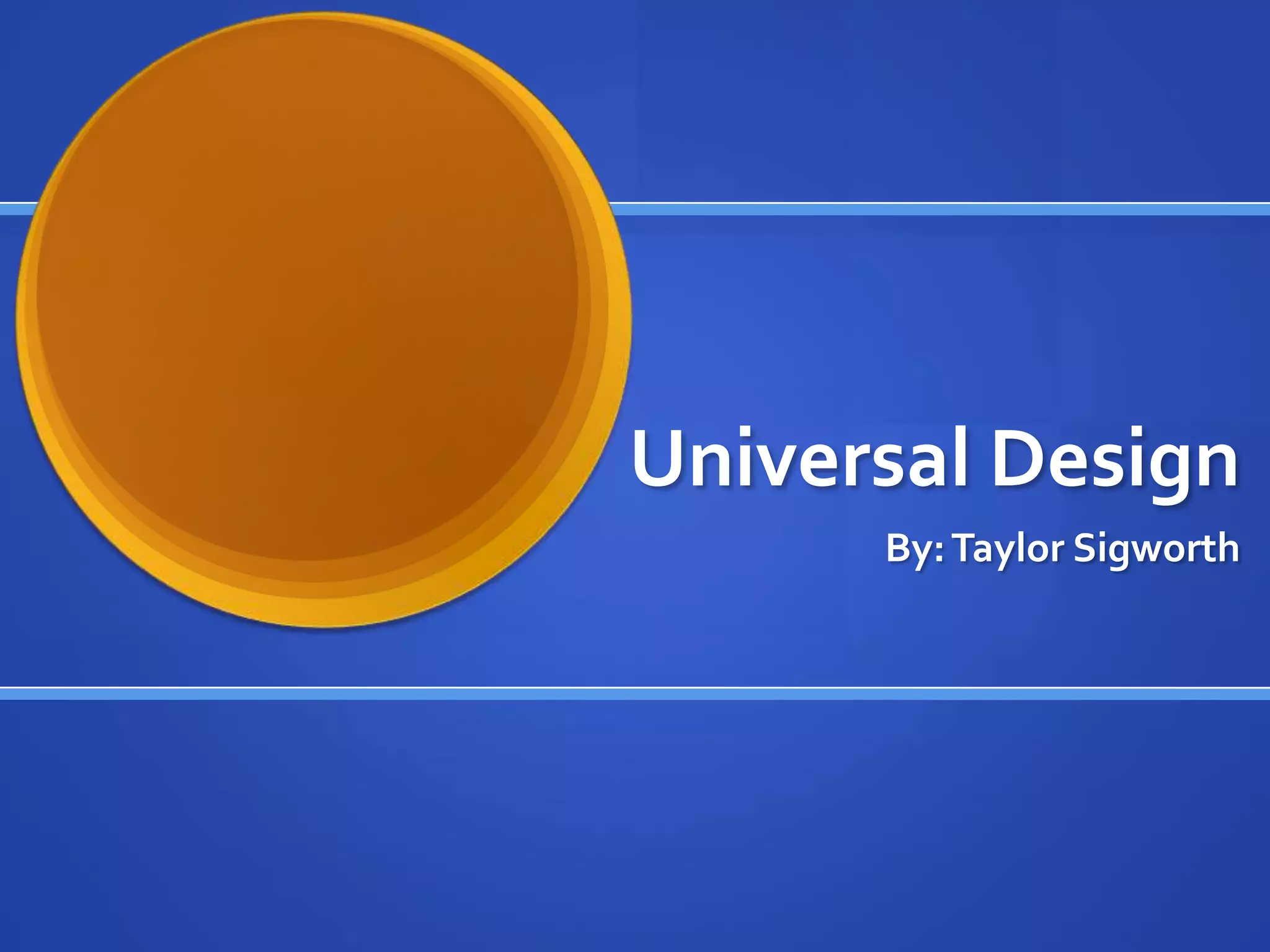Universal design | PPT