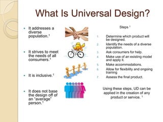 Universal Design | PPTX