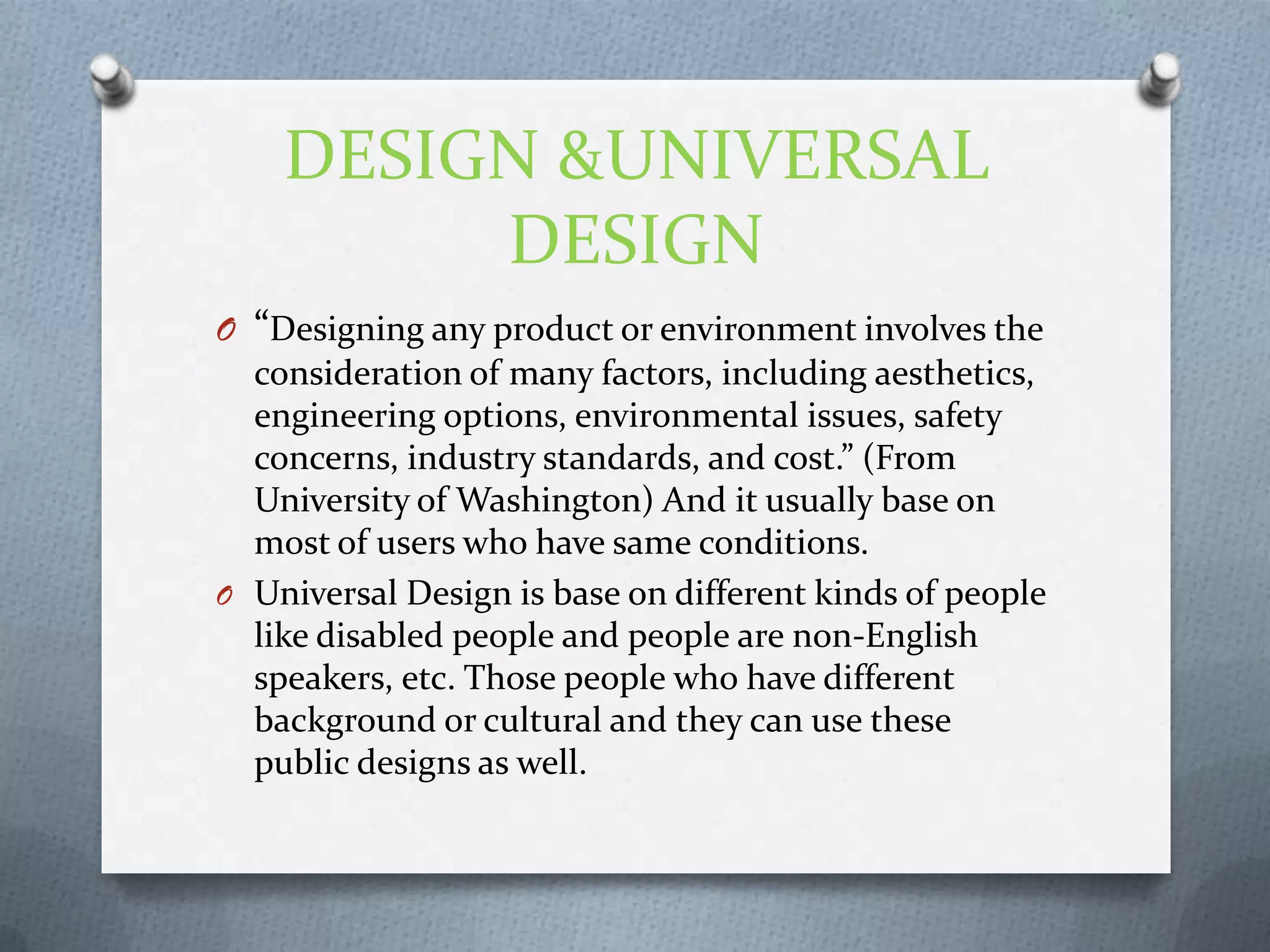 Universal design | PPT