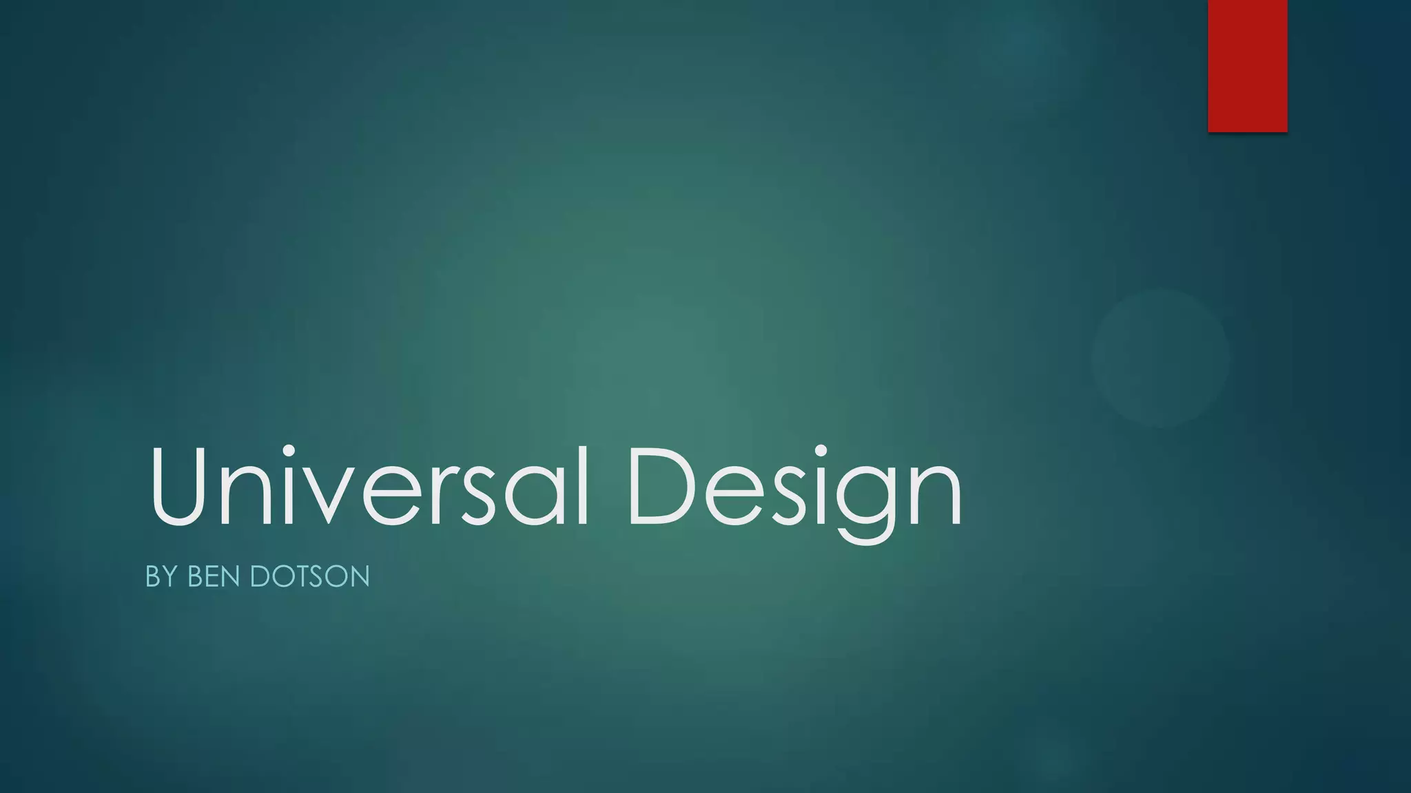 Universal design | PPT