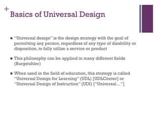 Universal Design | PPTX