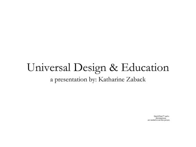 Universal Design - Updated | PPT