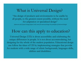 Universal Design - Updated | PPT