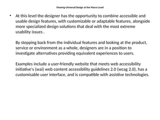 Universal design with their full details | PPT