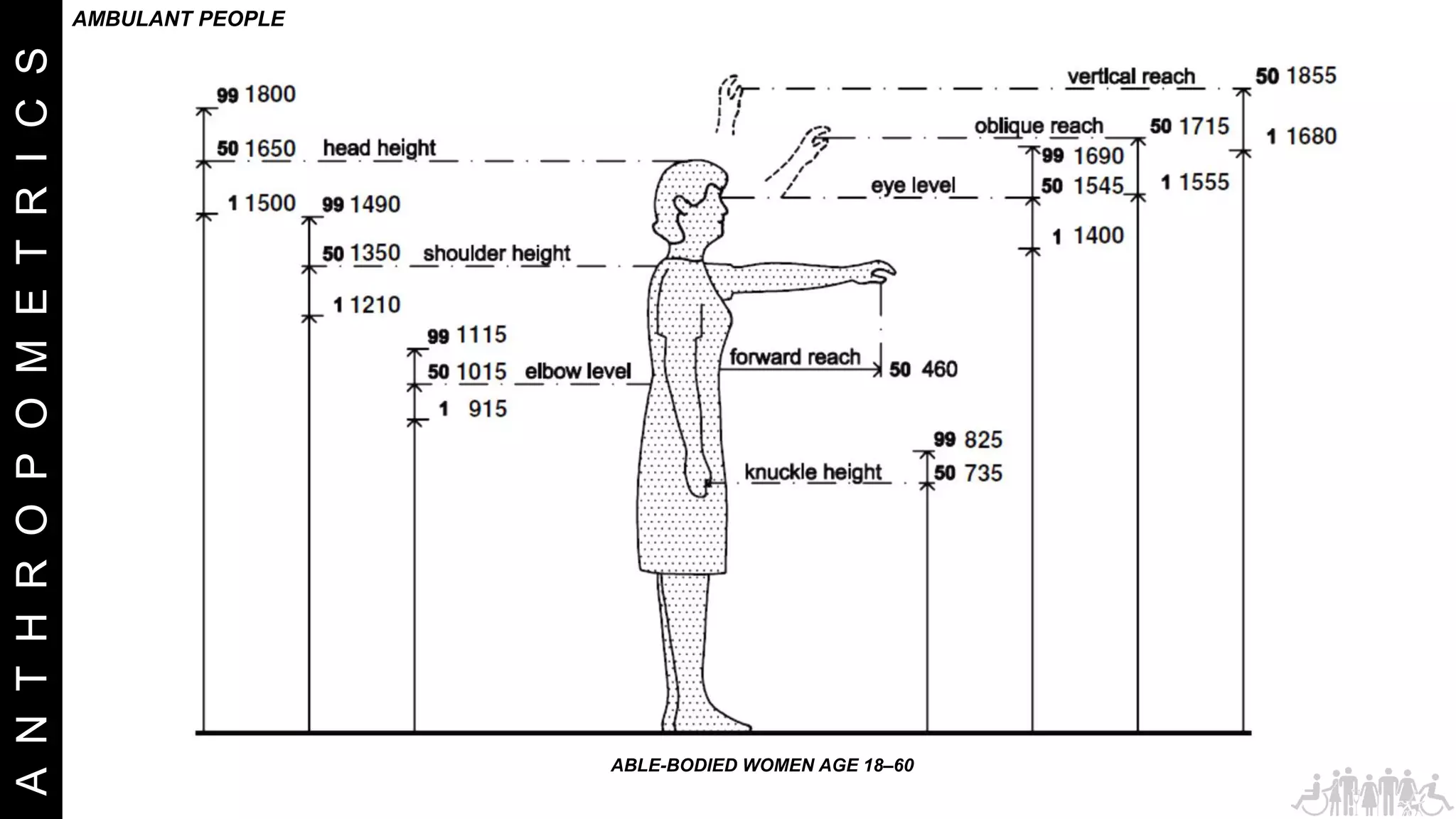 UNIVERSAL DESIGN - Anthropometrics | PDF