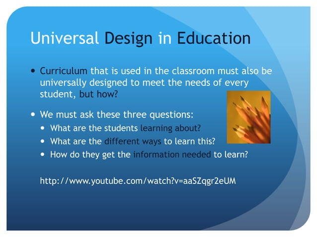 Universal Design for EDP 279-Alex Mains | PPT