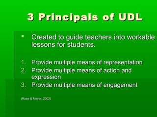 UDL Presentation | PPT