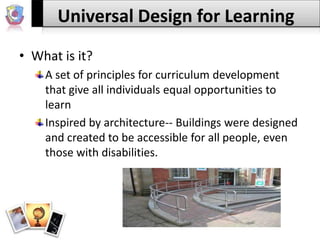 Universal design for learning | PPTX