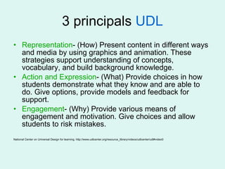 Universal design for learning | PPT